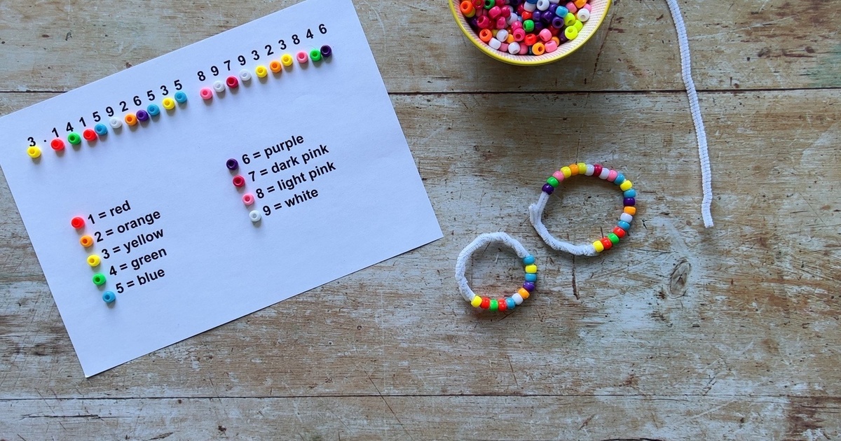 How to Make a Pi Day Necklace or Bracelet - Maths Week Scotland