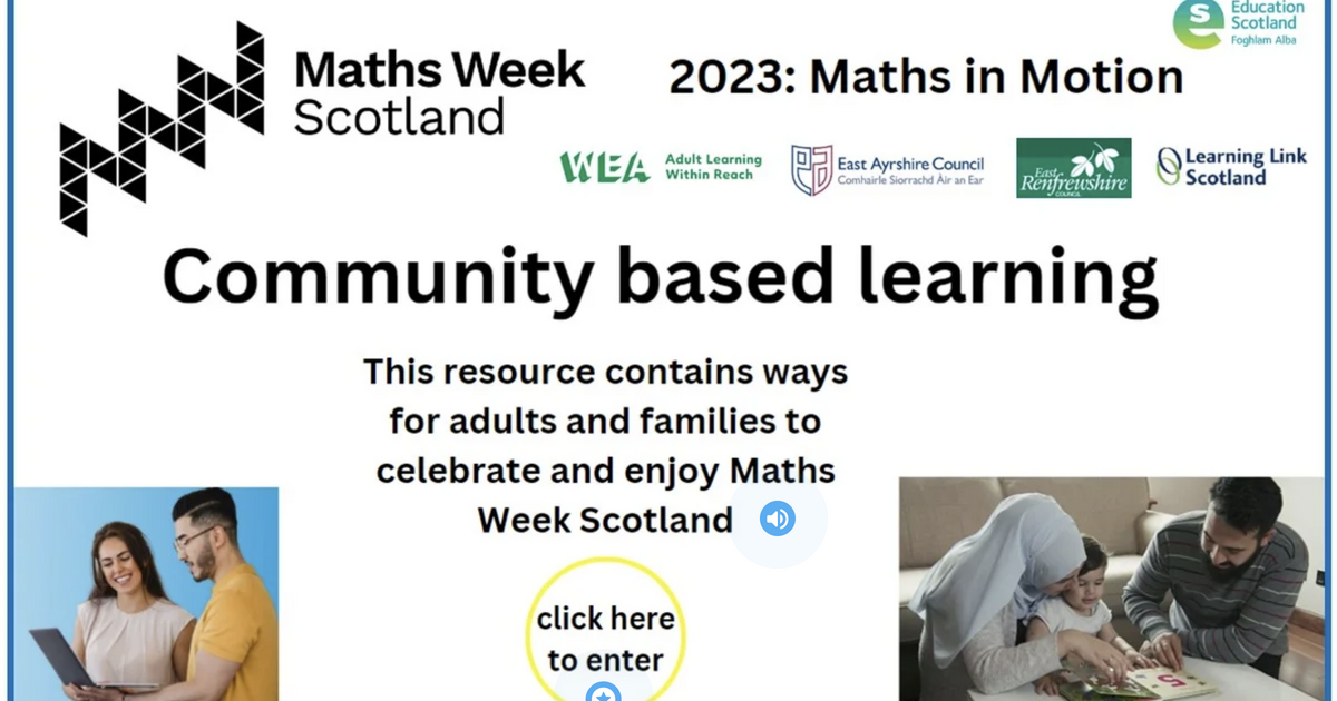 Maths in Motion: Community Learning Resource - Maths Week Scotland